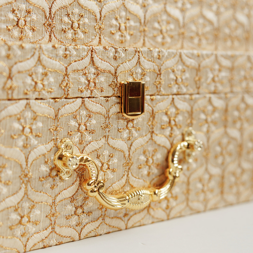 Decorasian Bridal Gold Keepsake Trunk Set